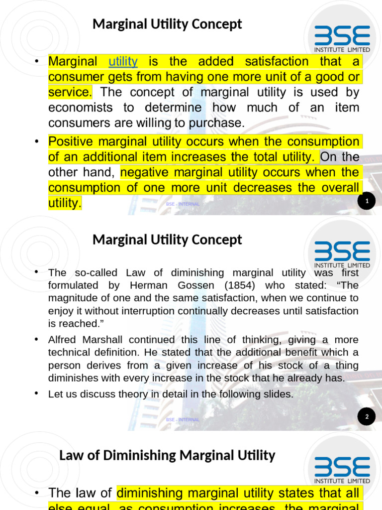 Diminishing Marginal Utility Explained | PDF | Utility | Marginal Utility