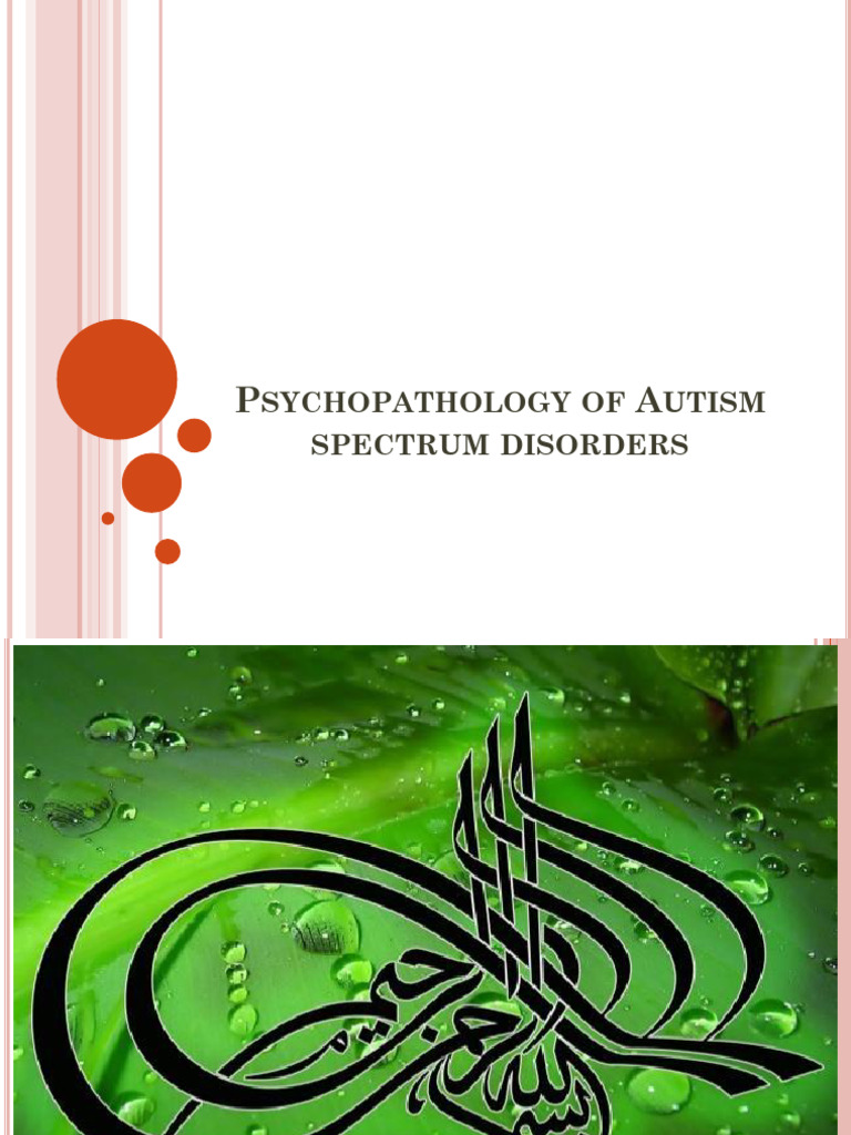 Psychopathology of Autism Spectrum Disorders | PDF | Attention Deficit Hyperactivity Disorder ...