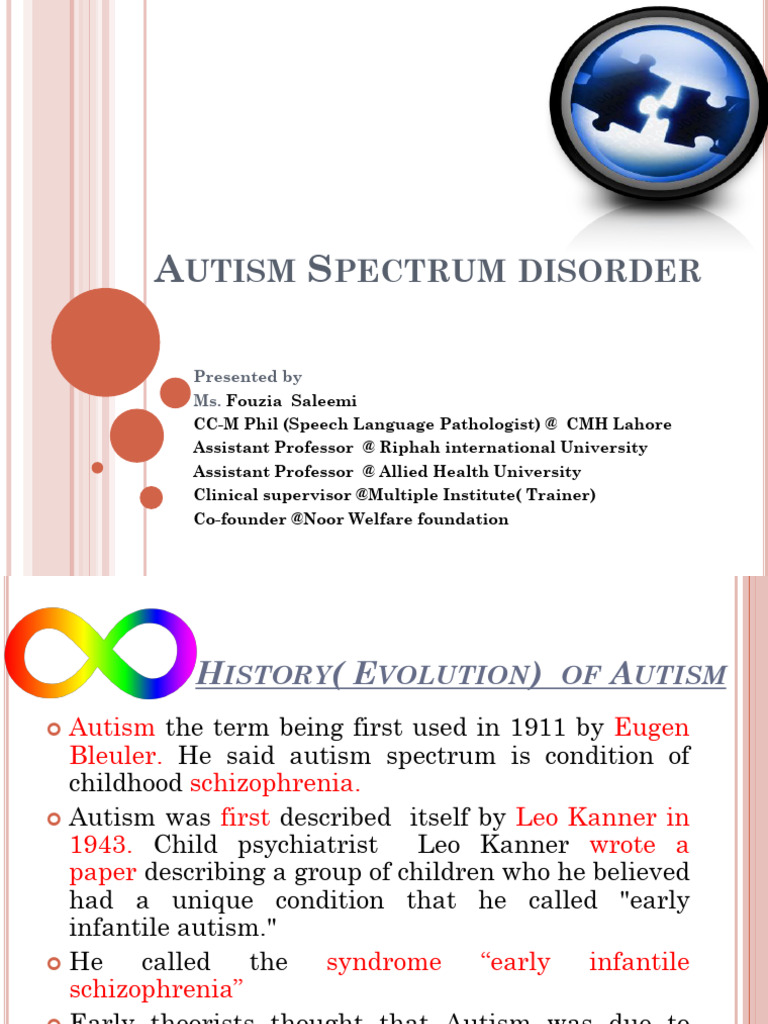 Autism Spectrum Disorder and Its Type | PDF | Autism Spectrum ...
