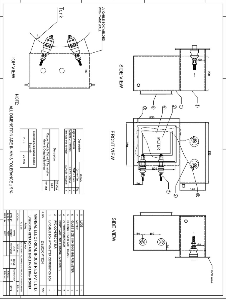 25 KVA METER BOX | PDF | Manufactured Goods | Components