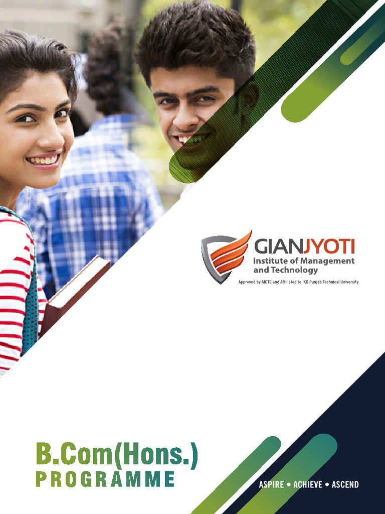 Bcom-Hons-brochure | PDF | Business | Economics