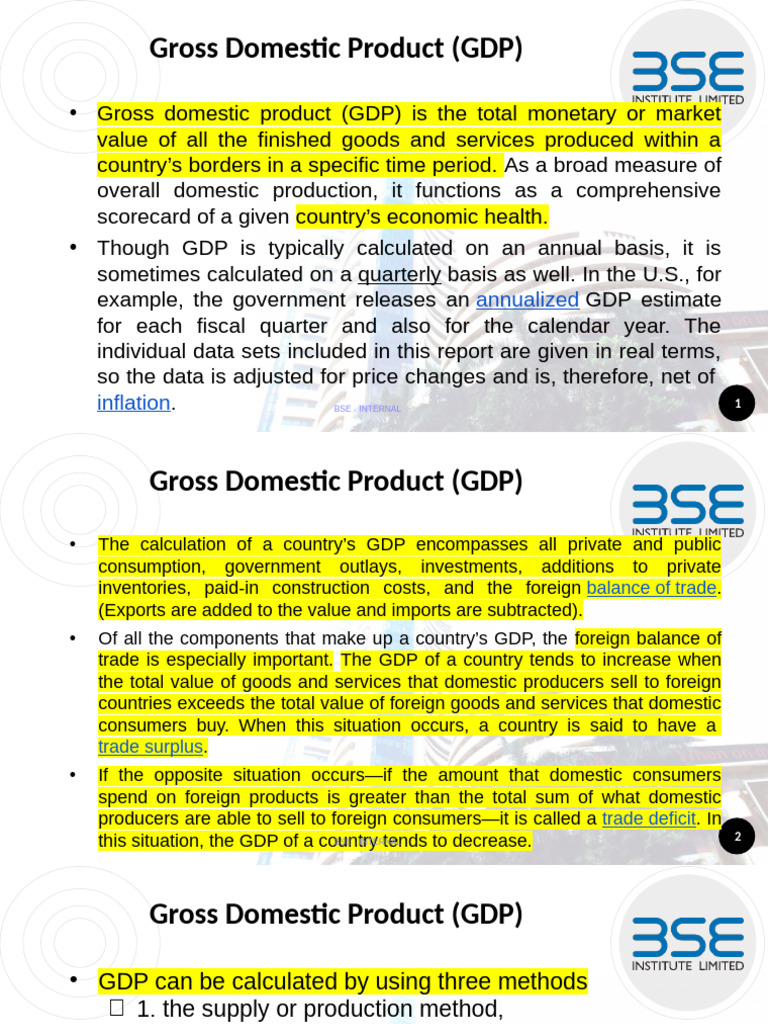17. GDP | PDF | Gross Domestic Product | Measures Of National Income And Output