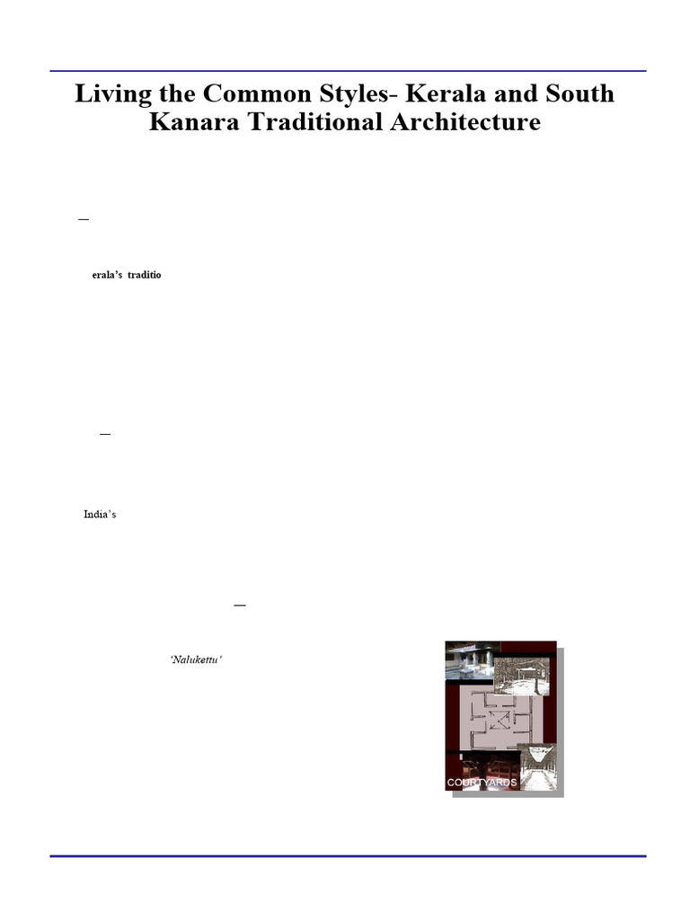 Kerala and South Kanara Architecture | PDF | Roof | Building Insulation