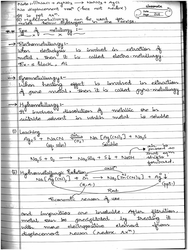 Metallurgy Handwritten Notes by VJ Sir | PDF