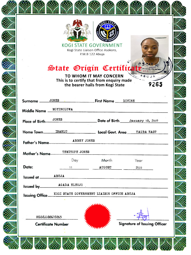 Kogi State of Origin | PDF