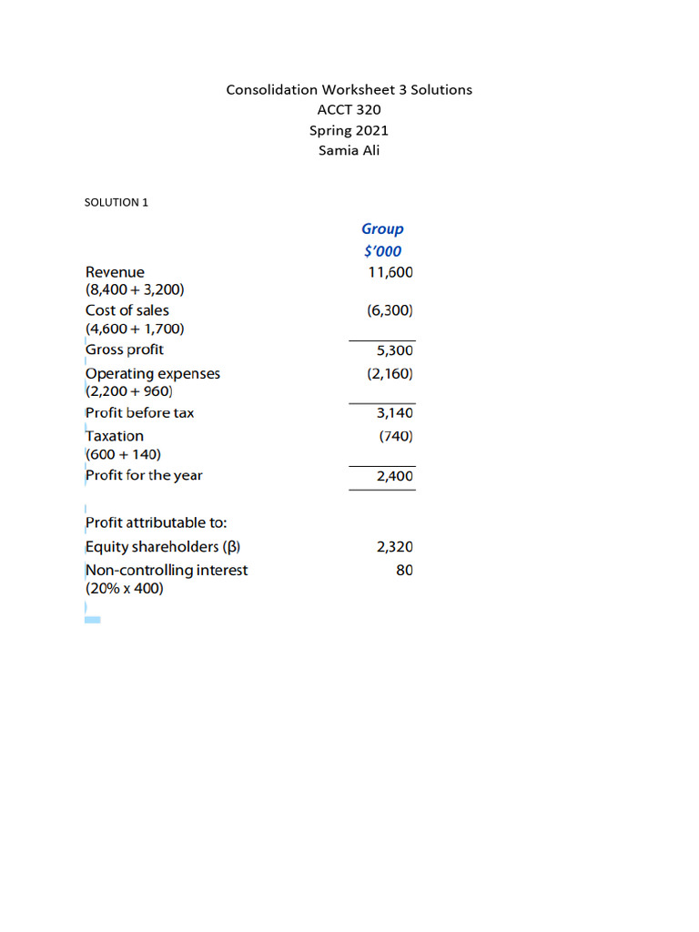 Consolidation Worksheet 3 Solutions | PDF | Teaching Methods ...