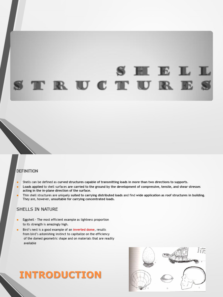 Shell-Structures | PDF | Vault (Architecture) | Beam (Structure)