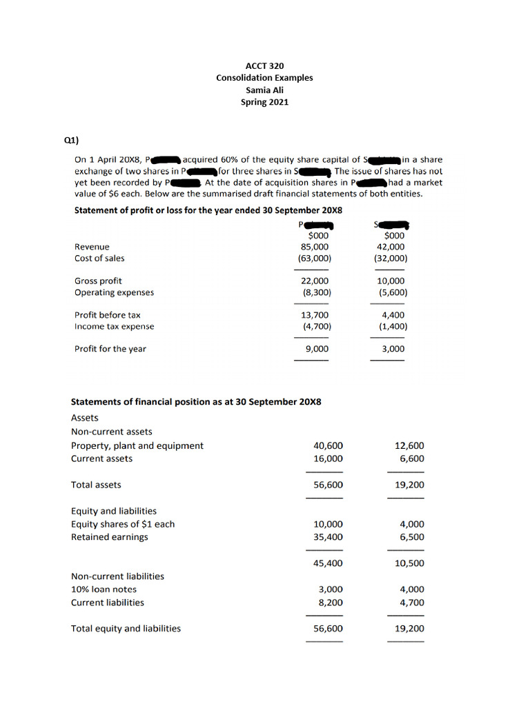 Consolidation Worksheet 4 Qandsolutions | PDF