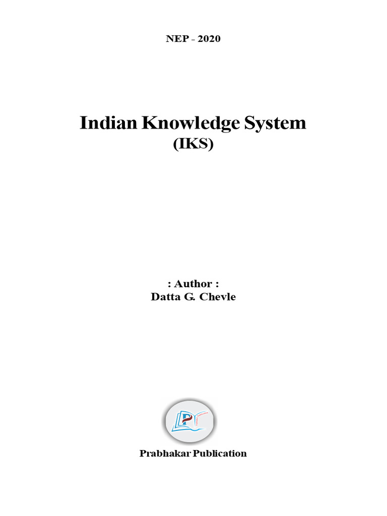 Prabhakar Publication IKS Book Sample | PDF | Knowledge | Science
