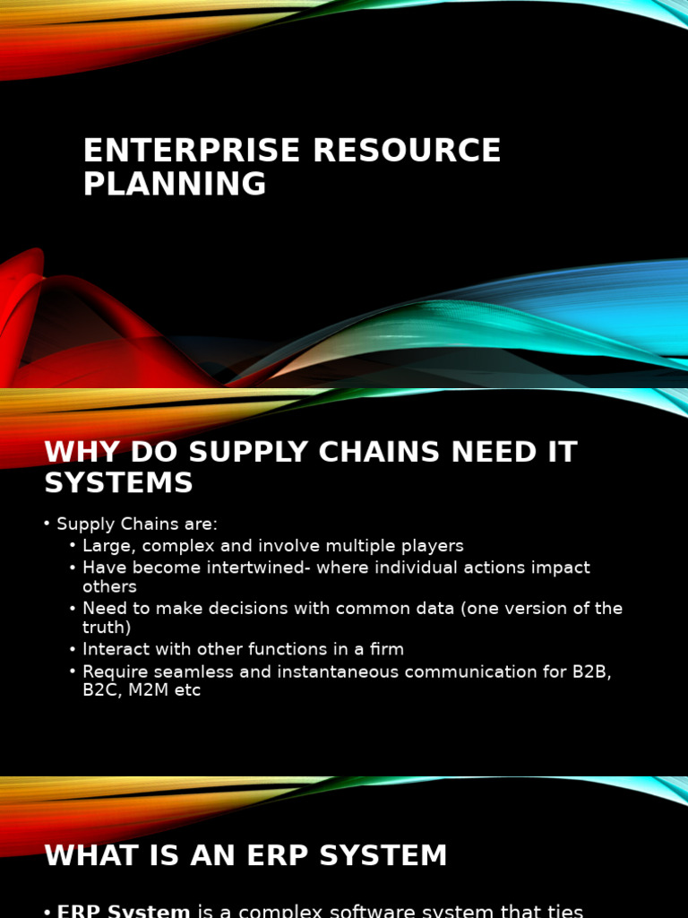Enterprise Resource Planning | PDF | Enterprise Resource Planning ...