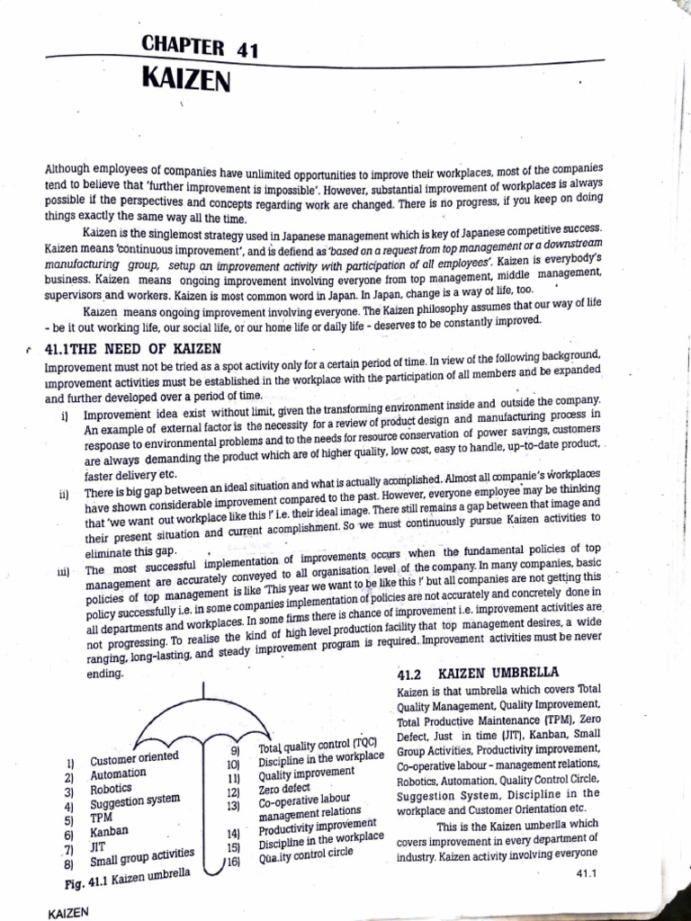 KAIZEN | PDF