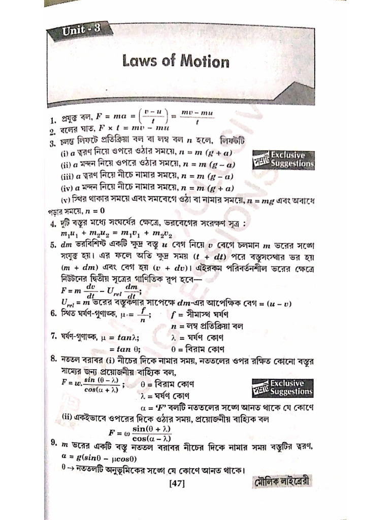Newtons Law of Motion (Samrat Exclusive) | PDF