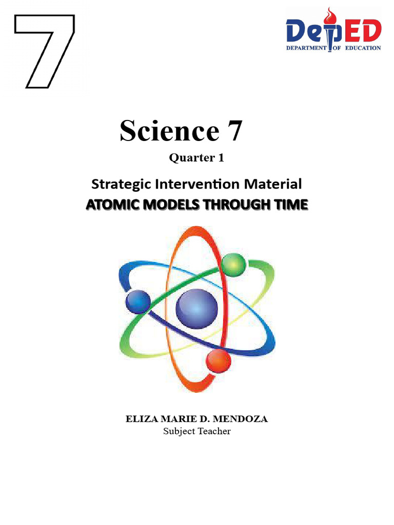 Sim Science 7 First Quarter | PDF | Atoms | Atomic Nucleus