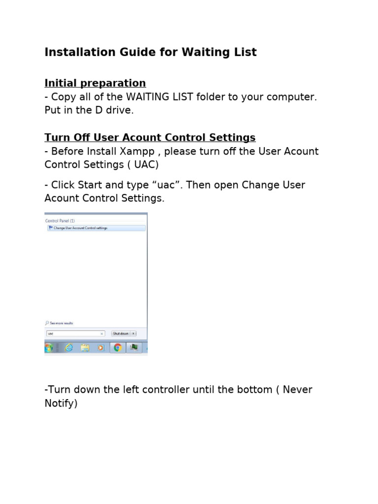 Waiting List Install Guide | PDF | Printer (Computing) | User (Computing)