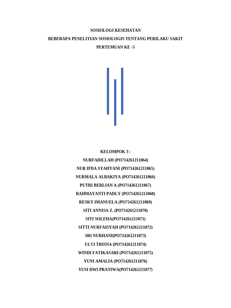 Sosiologi Kesehatan Pdf Pengembangan Diri
