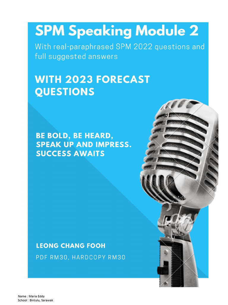 SPM Speaking Module 2023 V2 | PDF | Healthy Diet | Diet (Nutrition)