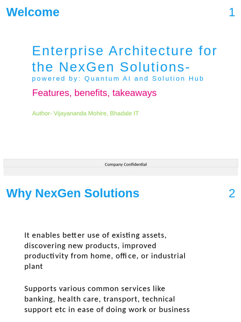 Enterprise Arch For NexGen Solutions | PDF | Cloud Computing | Computing