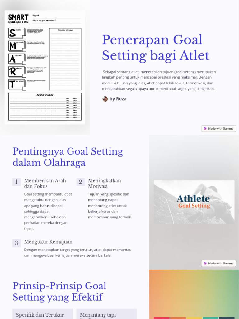 Penerapan Goal Setting Bagi Atlet | PDF | Karier & Perkembangan ...