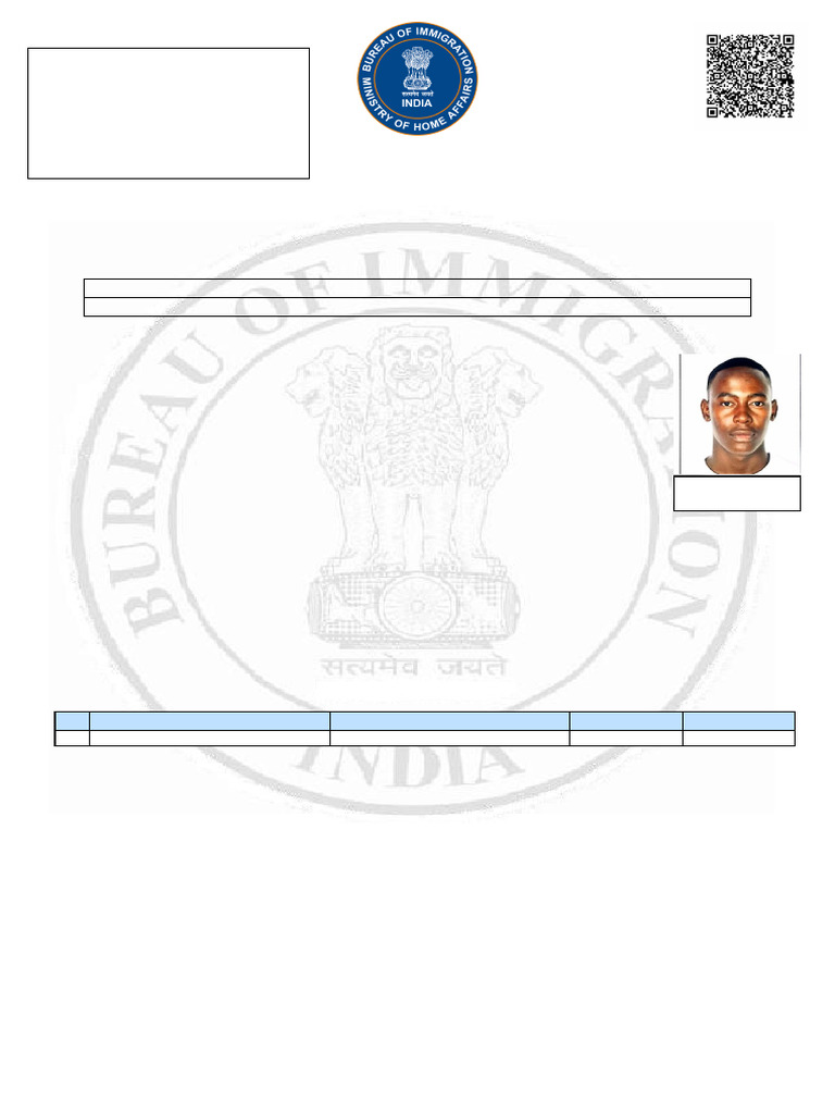 FRRO Certificate | PDF | Travel Visa | Immigration Law