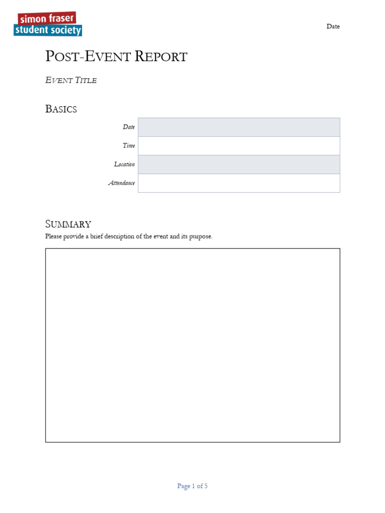 Post Event Report | PDF