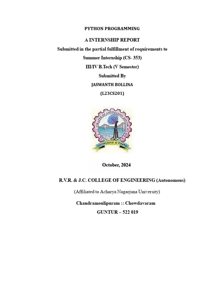 Jas Report Pdf Python Programming Language Usability 