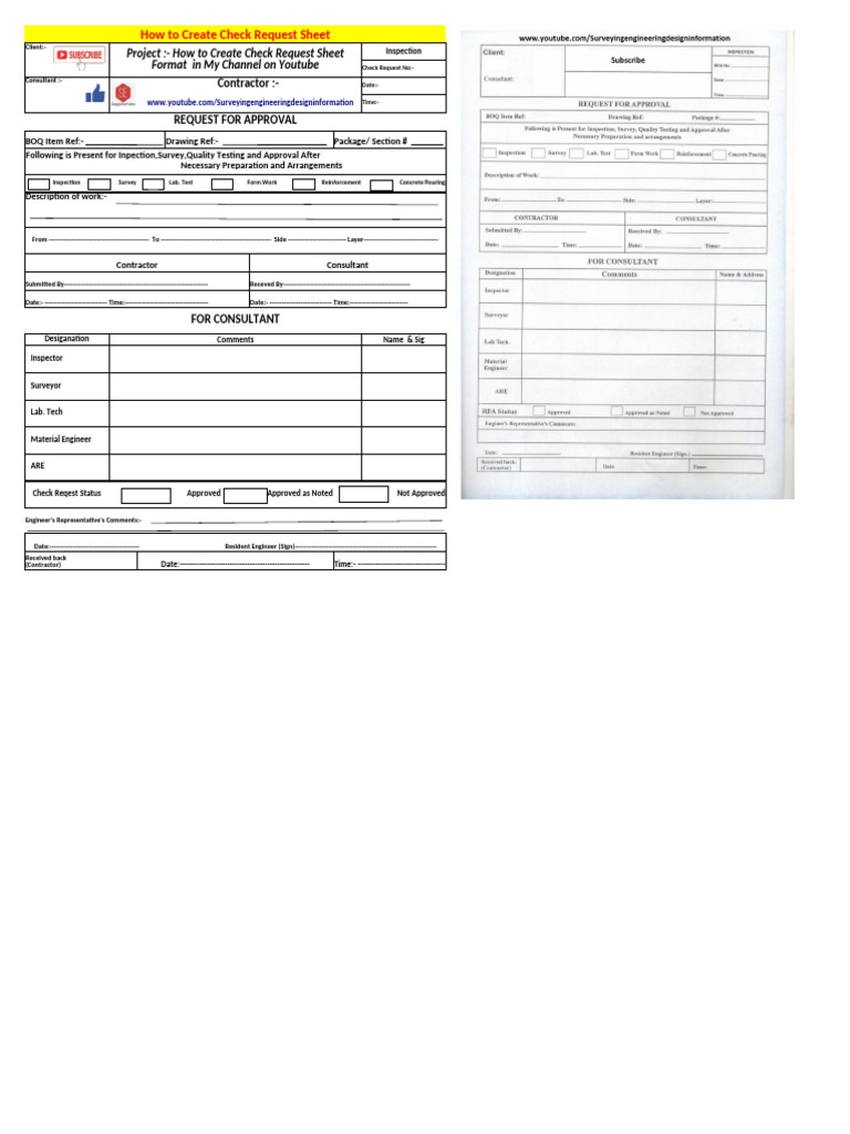 Check Request Format | PDF