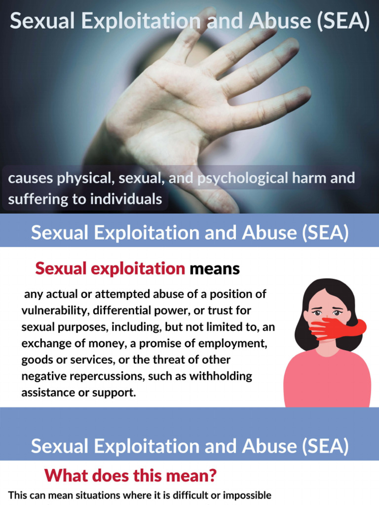Sexual Exploitation and Abuse | PDF