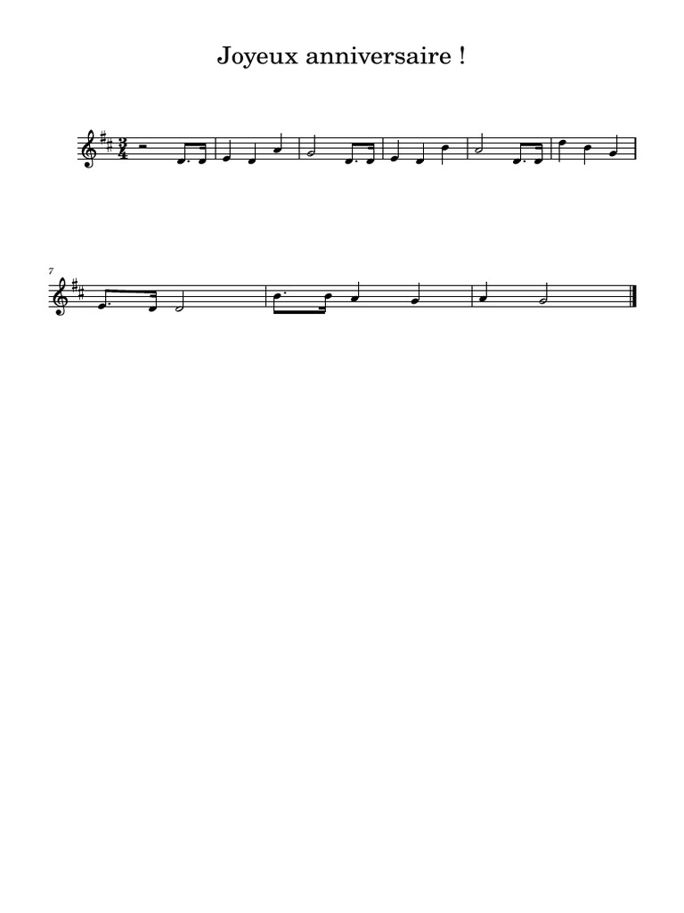 Joyeux Anniversaire ! | PDF
