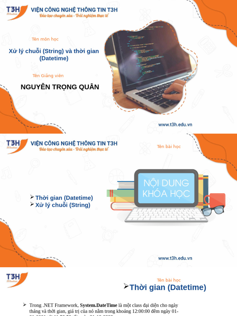 Buoi5 String DateTime | PDF