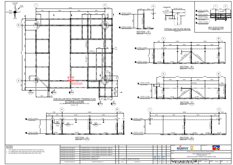 Sub-Cellar Deck Framing Plan Details | PDF