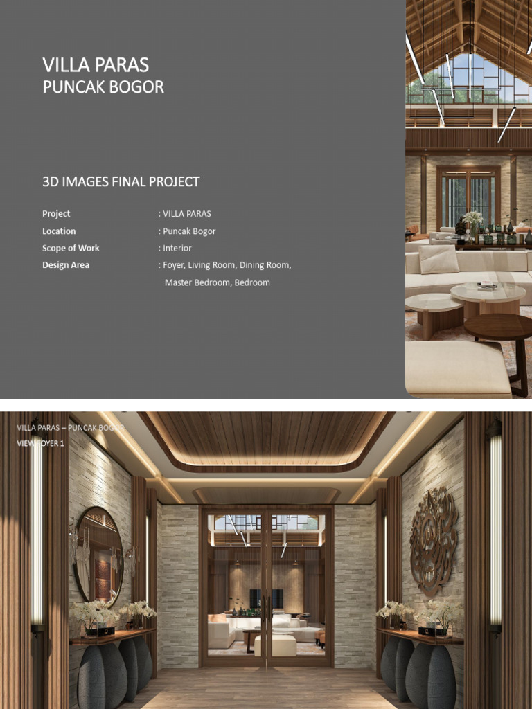 Project Interior - Villa Paras (Puncak) | PDF