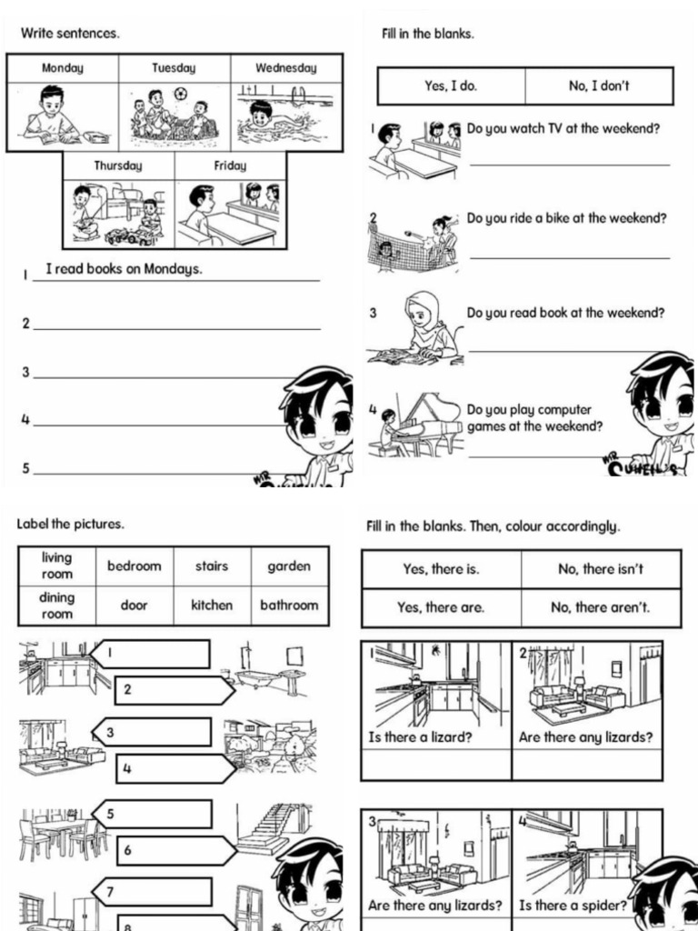 Revision Yr 2 Freetime and Get Dressed | PDF