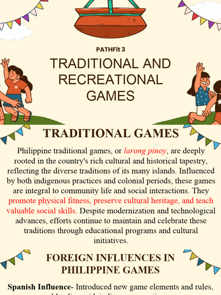 Philippine Traditional Games Overview | PDF
