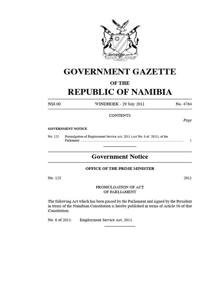 Government Gazette Republic of Namibia | PDF | License | Board Of Directors