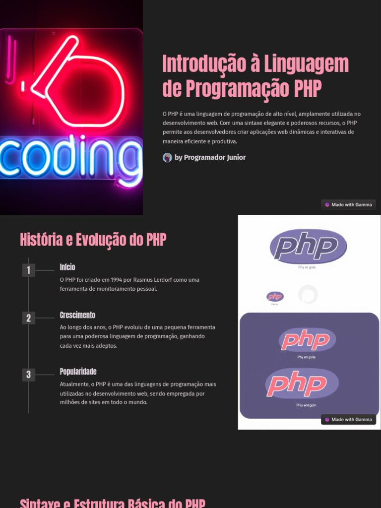 Introducao A Linguagem de Programacao PHP | PDF | Php | SQL