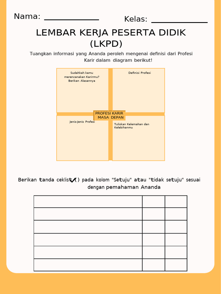 Lembar Kerja Peserta Didik BK | PDF
