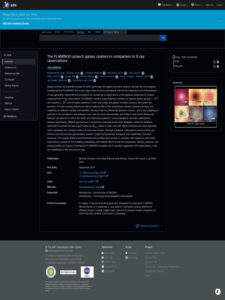 FLAMINGO: X-ray Galaxy Cluster Analysis | PDF | Astrophysics | Gases