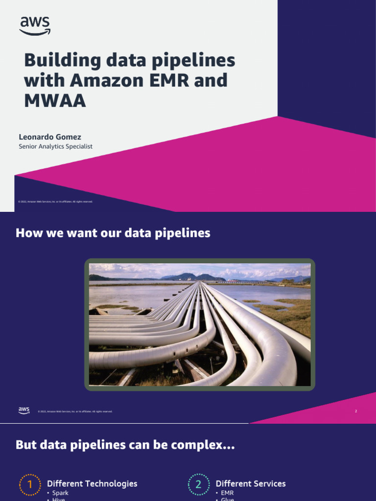 DMWQ1D4S1T2 - Building Data Pipelines With Amazon EMR and MWAA - Updated | PDF | Apache Hadoop ...
