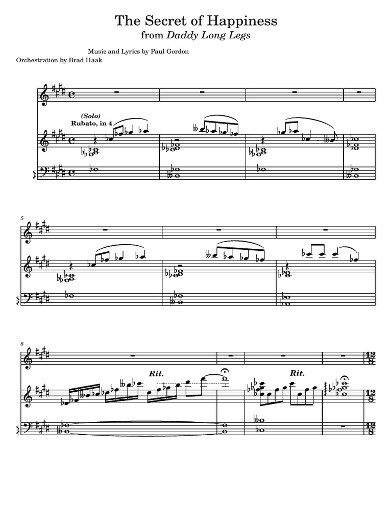 The Secret of Happiness in EFlat | PDF