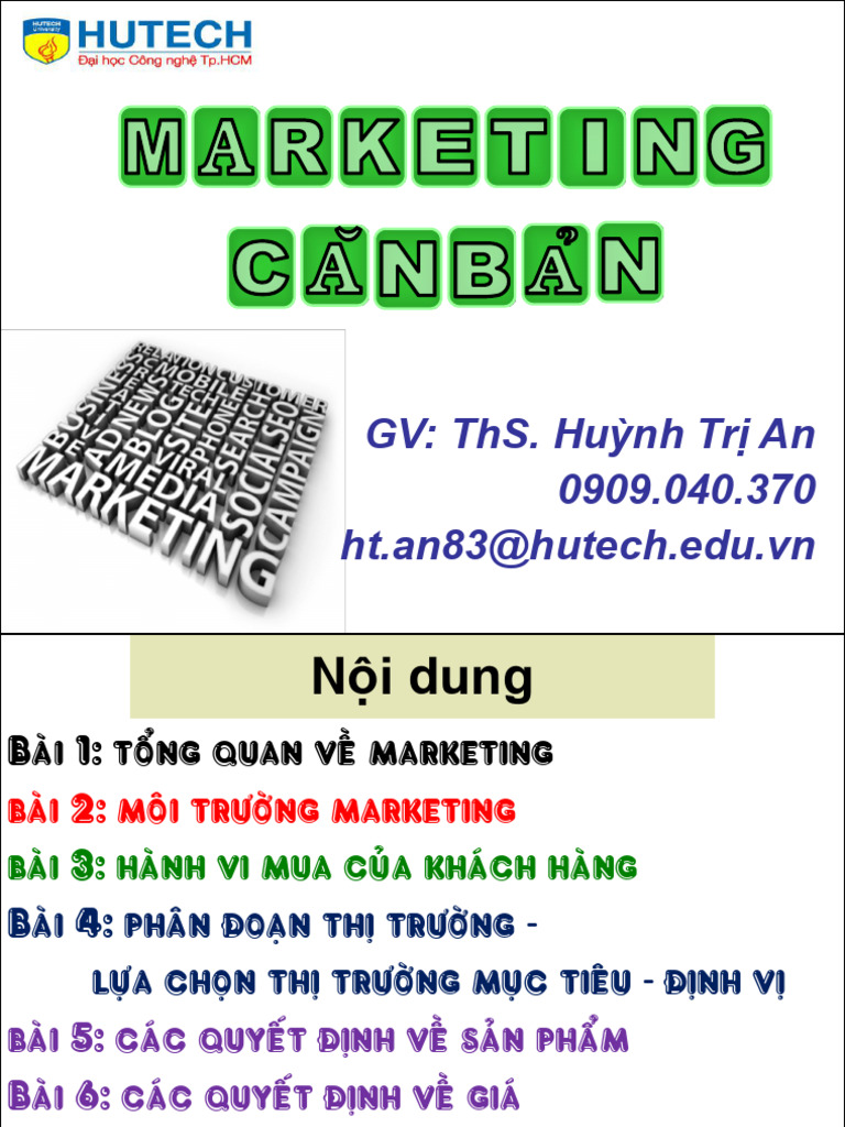Bai 1 -Tong Quan Ve Marketing | PDF Bai 1 -Tong Quan Ve Marketing | PDF