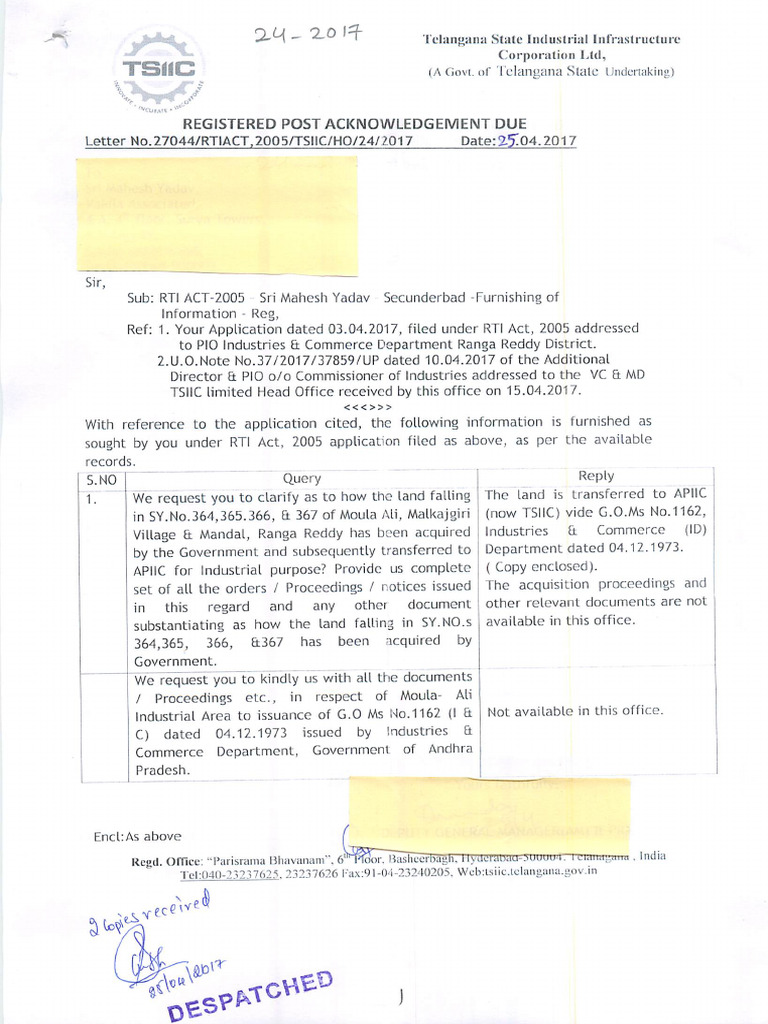 Land Gos | PDF | Government Information | Politics Of India
