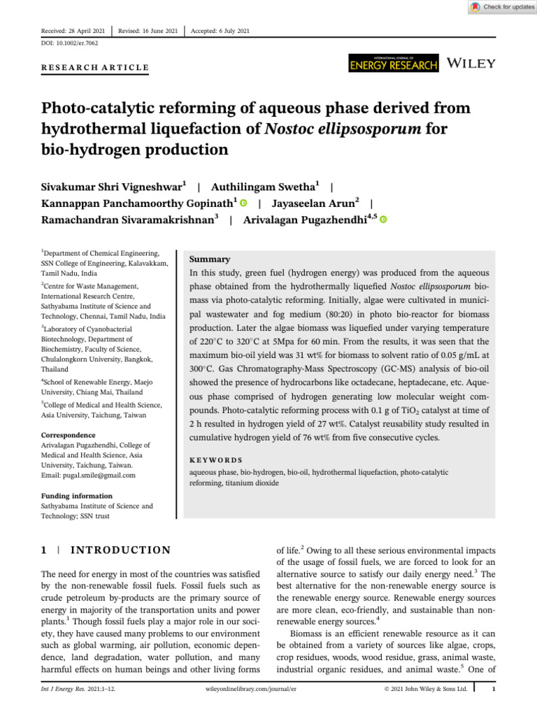 Referensi 4 - Vigneshwar, 2021 | PDF | Fuels | Gas Chromatography–Mass Spectrometry
