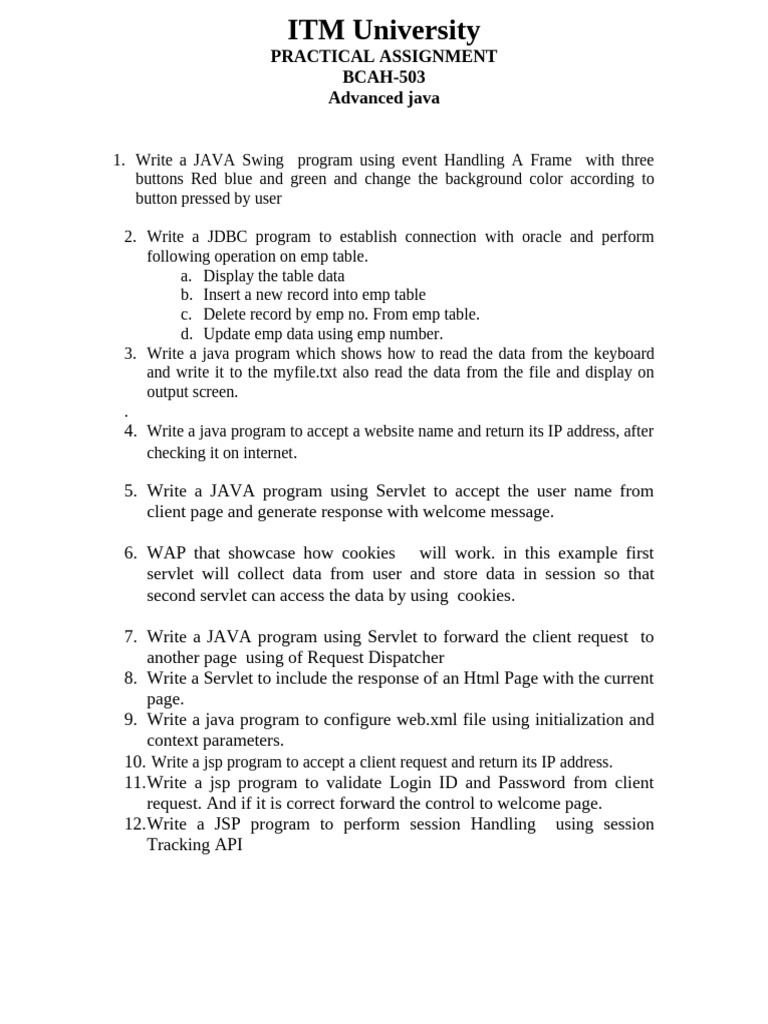 LAB Assignmentfinal - CSP0405 - 2021 | PDF