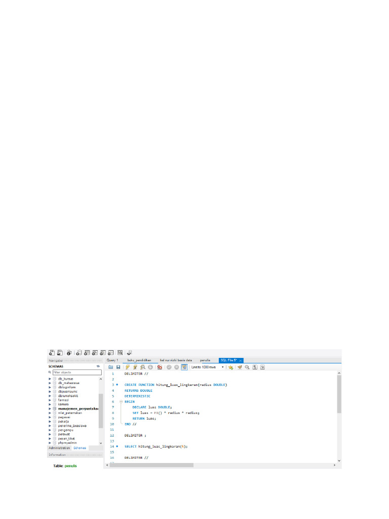 Muhammad Nur Rizki - DEFINISI SERTA IMPLEMENTASI FUNCTION DAN STORED PROCEDURE | PDF