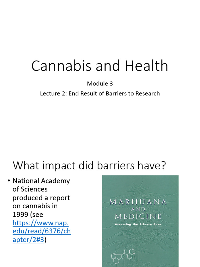 Cannabis and - Helath Module 3 Lecture 2 | PDF | Cannabis | Medical ...