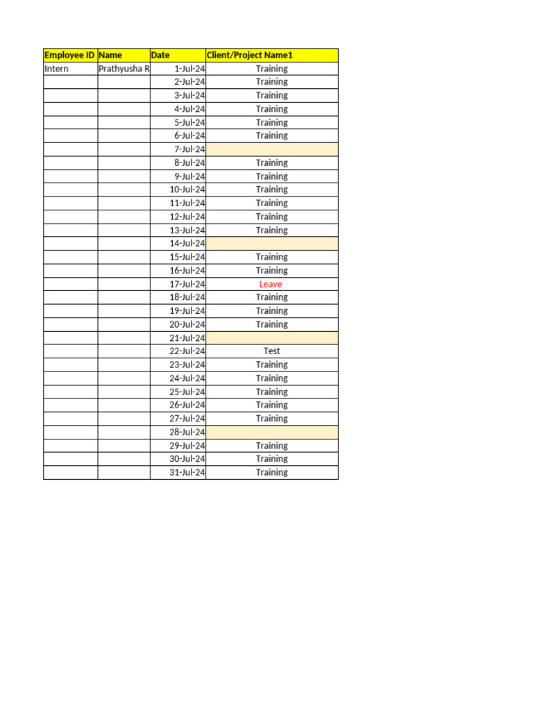 Timesheet_CQ_July2024 | PDF | Sql | Databases