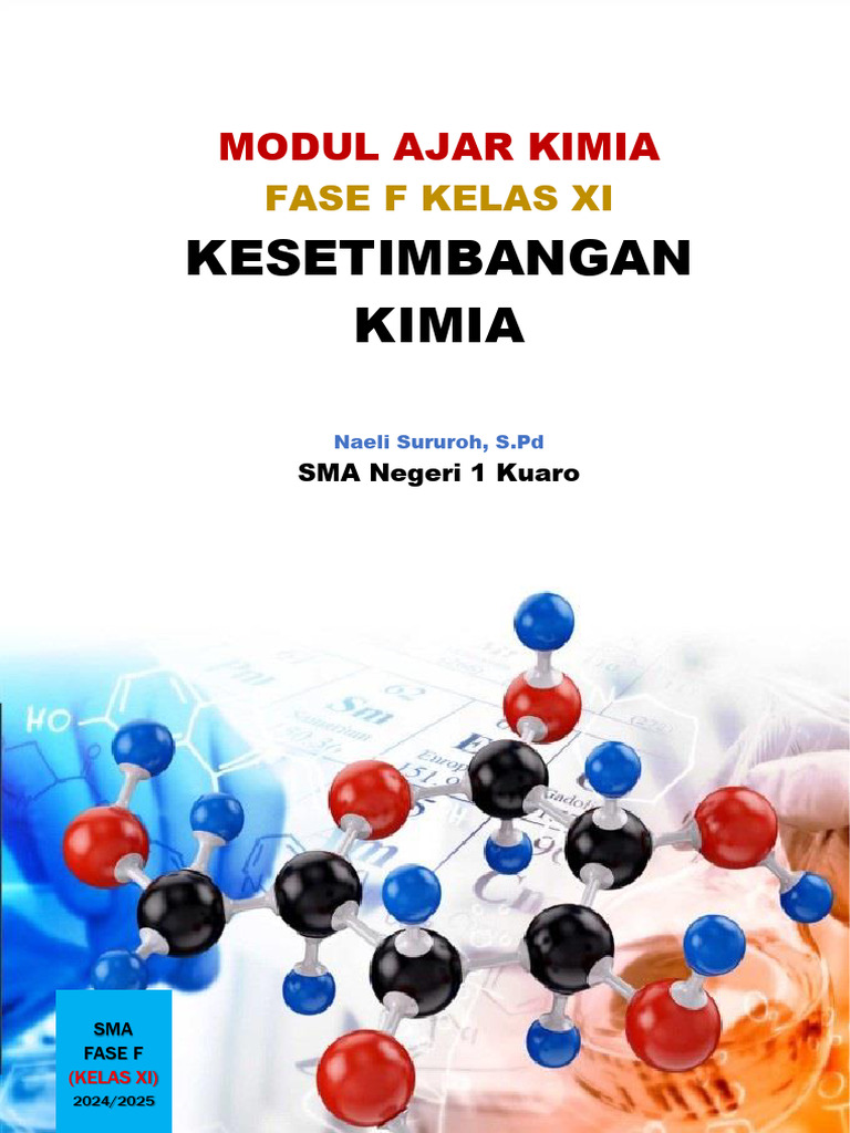 Modul Kimia Fase F Kelas XI TH 24 - F11.8 Kesetimbangan Kimia | PDF | Karier & Perkembangan ...