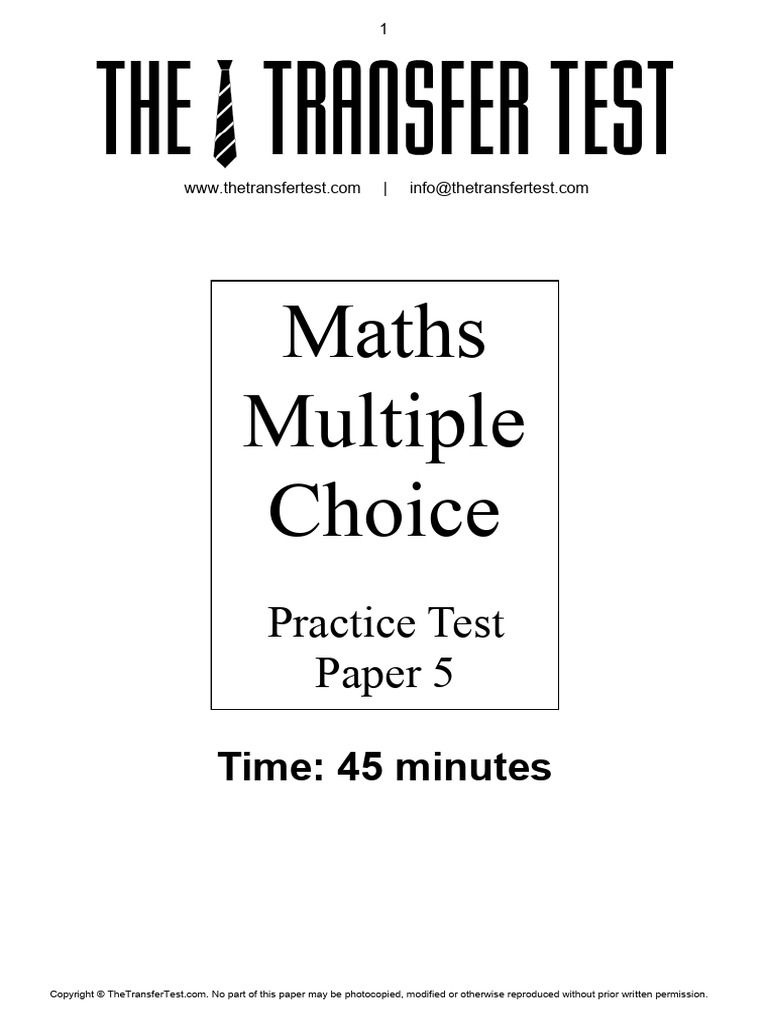 GL Maths Paper 5 | PDF