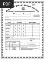 MCQ Answer Sheet | PDF