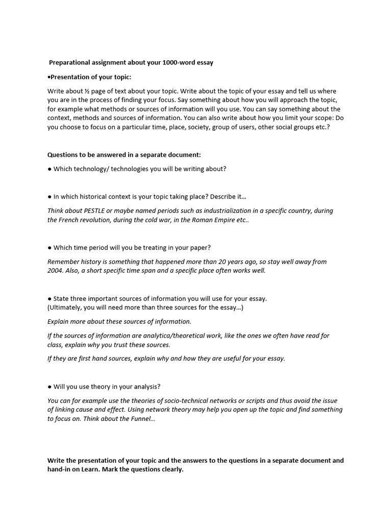 Essay Prep for History Students | PDF | Language Arts & Discipline ...